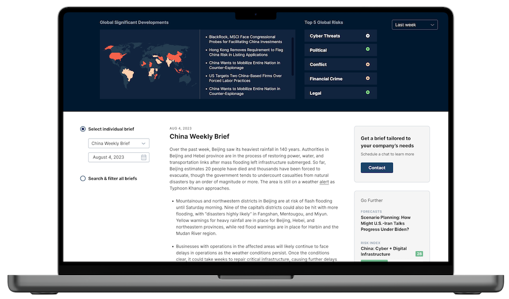 RANE Intelligence Briefs